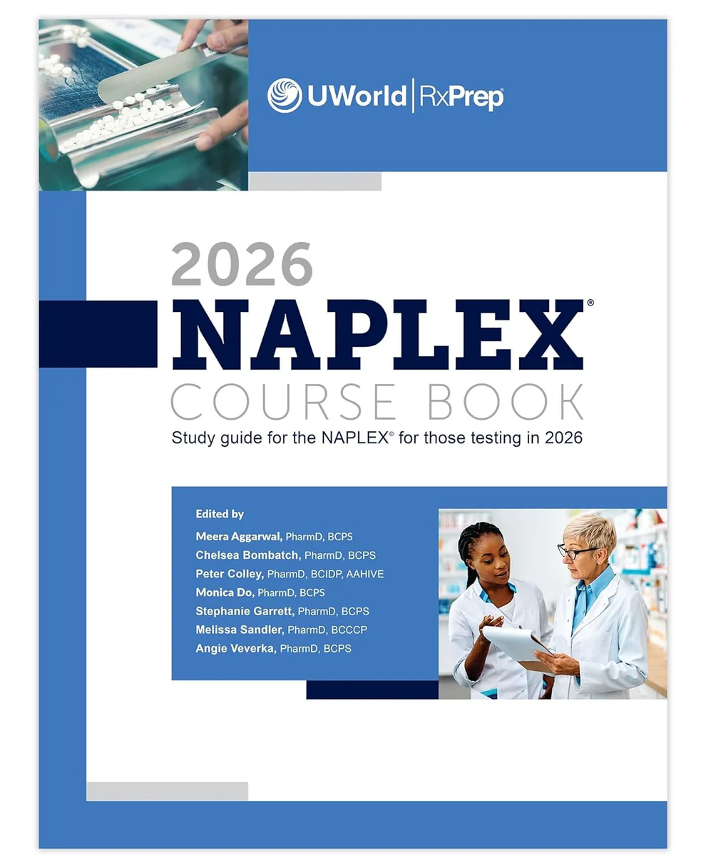 UWorld RxPrep's 2026 NAPLEX Course Book 2026 – Original - The Medical Books